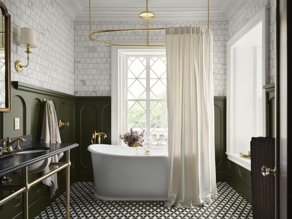 The bathrooms are some of the most spectacular spaces in the castle ...