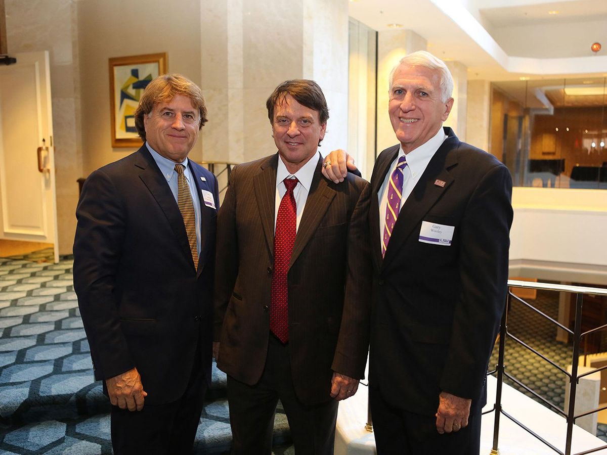 Gary Laborde, from left, Bill Flores and Gary Wooley. - CultureMap Houston