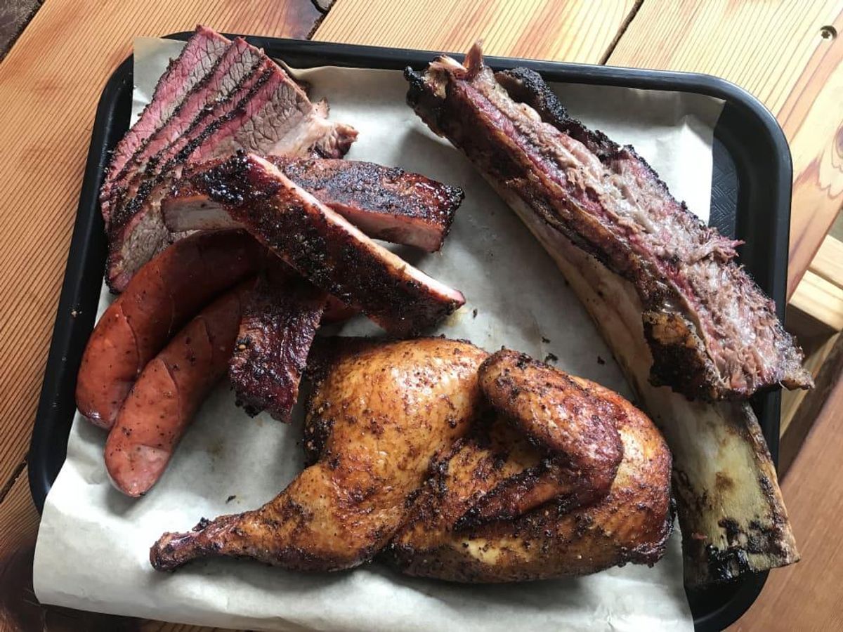 A selection of meats at Harlem Road Texas BBQ. - CultureMap Houston