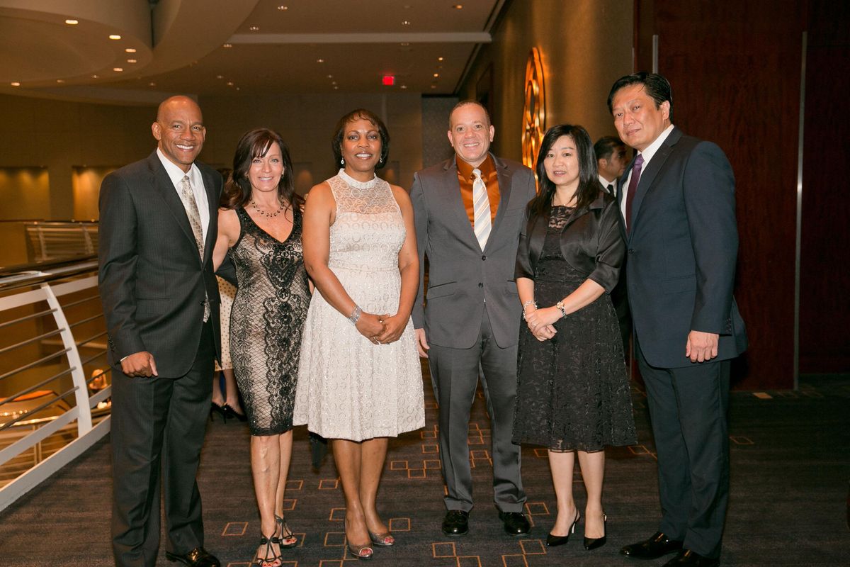 Sydney Evans, from left, Sheryl Evans, Genora Boykins, Craig August and ...