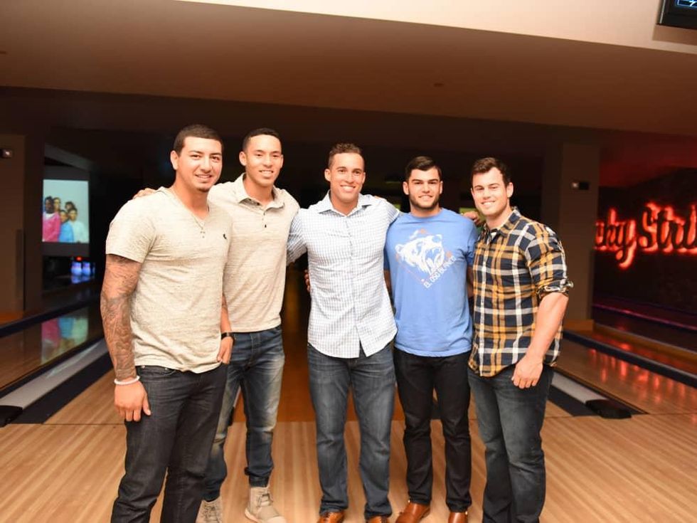 George Springer leads his team in raising funds at bowling bash ...
