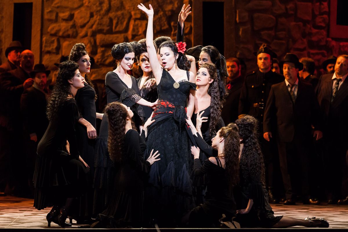Ana María Martínez as Carmen in Houston Grand Opera's production of ...