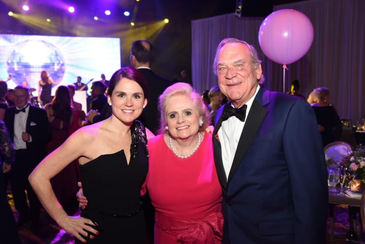 Lacey Goossen and Ann and Peter Fluor. - CultureMap Houston