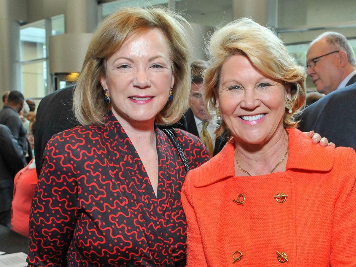 Sarita Hixon, left, and Sarah Pitt at the Houston Hospice luncheon ...