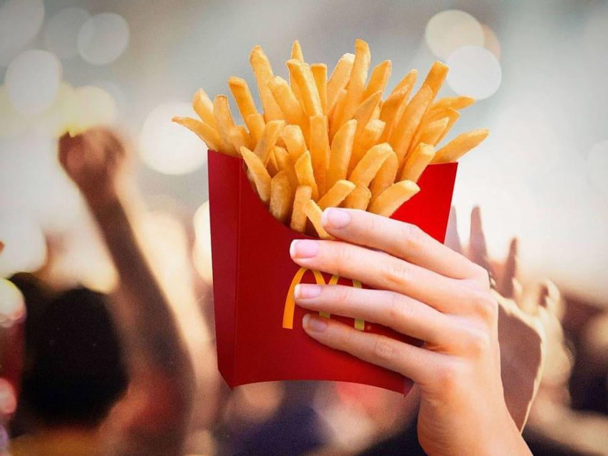 McDonald's still serves glorious golden brown French fries ...
