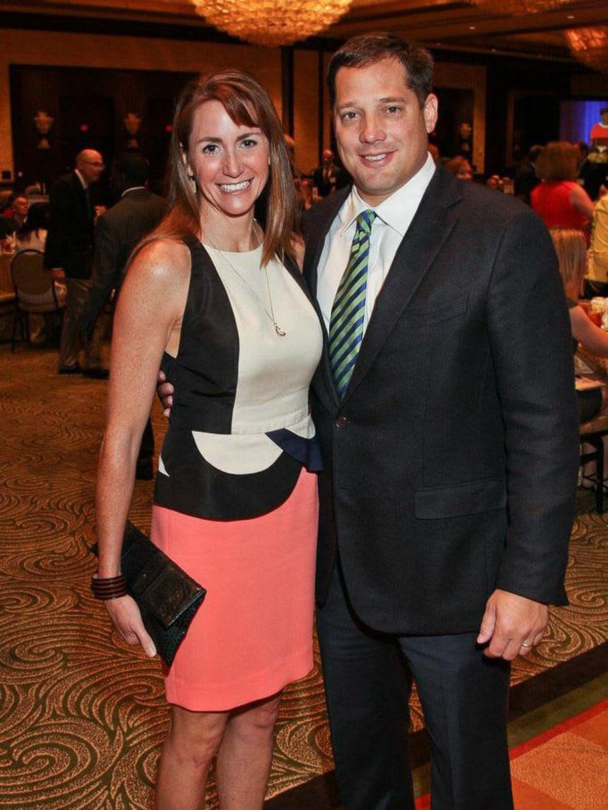 Brooke and Corby Robertson III at the Menninger Clinic luncheon ...