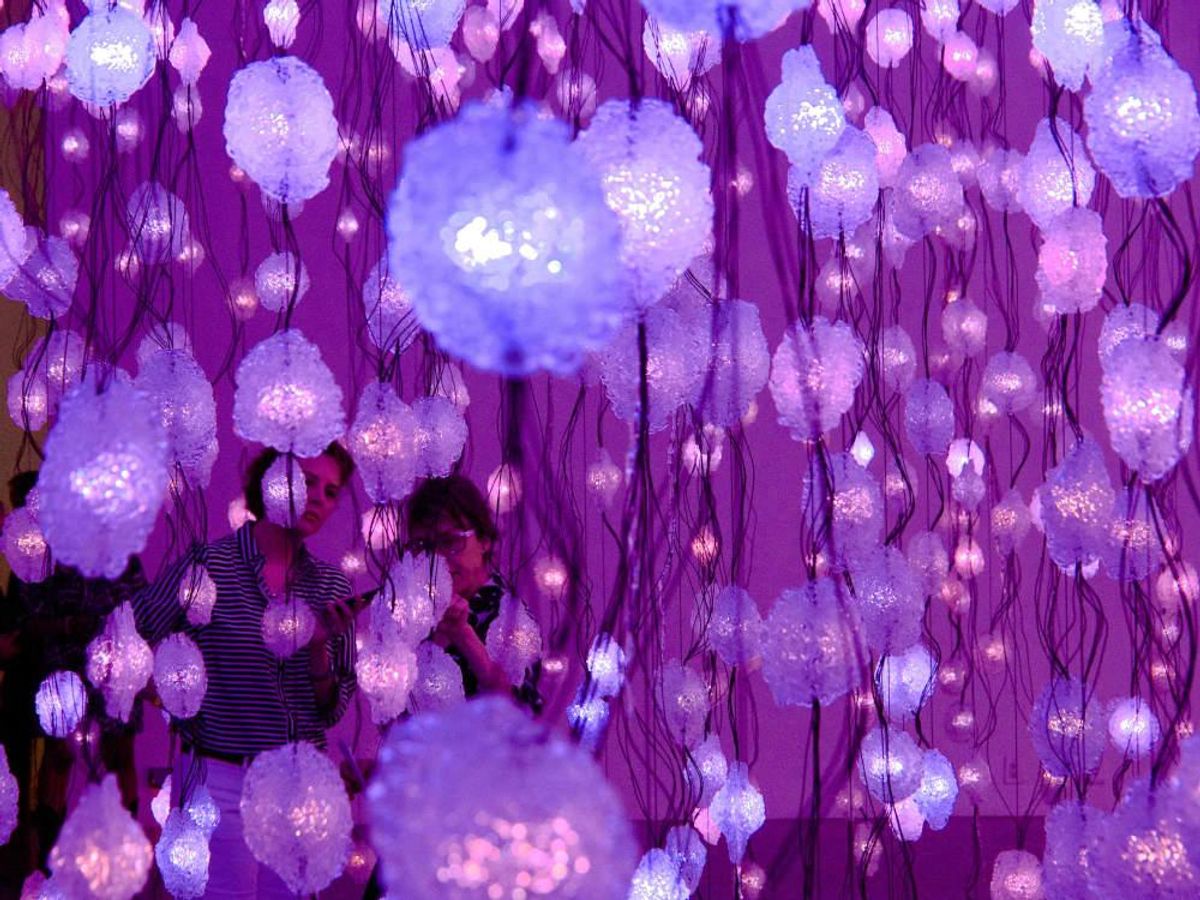 Pipilotti Rist, behind the orbs, discusses her installation, Pixel ...