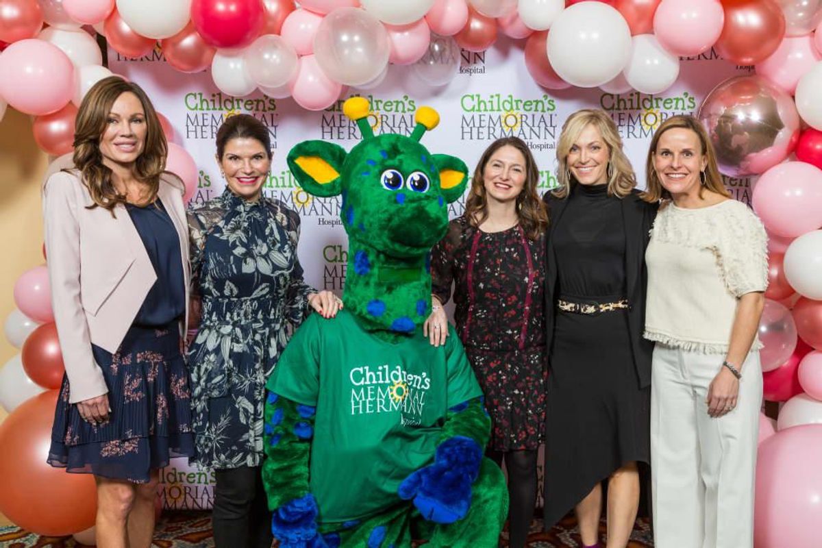 Brandi Maxwell, Laura Davenport, CMHH mascot Topper, Regay Hildreth ...