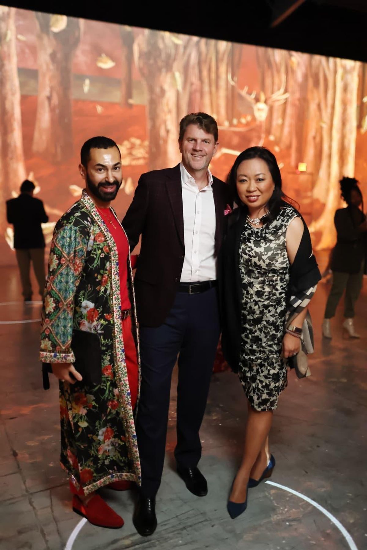 Fady Armanious, Bill Baldwin, and Miya Shay. - CultureMap Houston