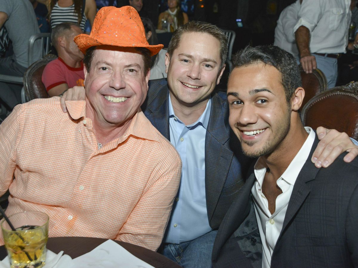 John Evatz, from left, Brian Williams and Bryce Curry at Bubba McNeely ...