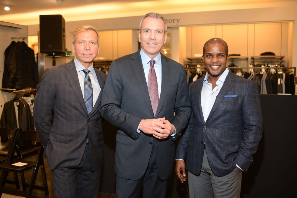 Sexy models showcase hot looks for fall at menswear trend party with ...