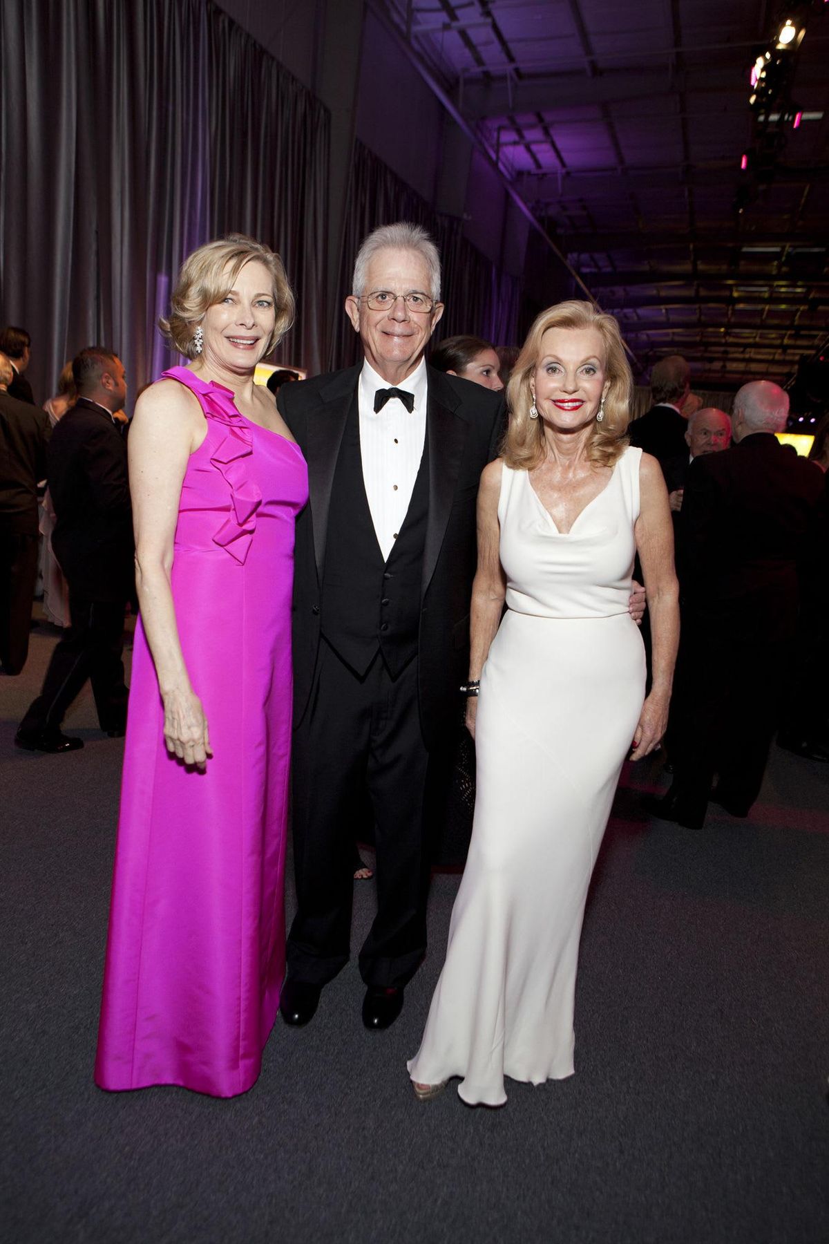 Josephine and Phil John, left, with Pat Breen. - CultureMap Houston