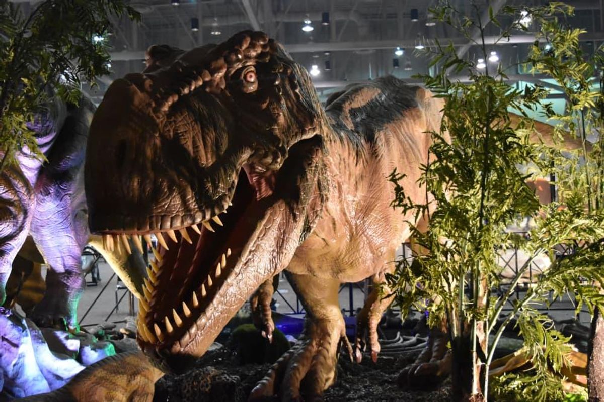 A giant T-Rex. - CultureMap Houston