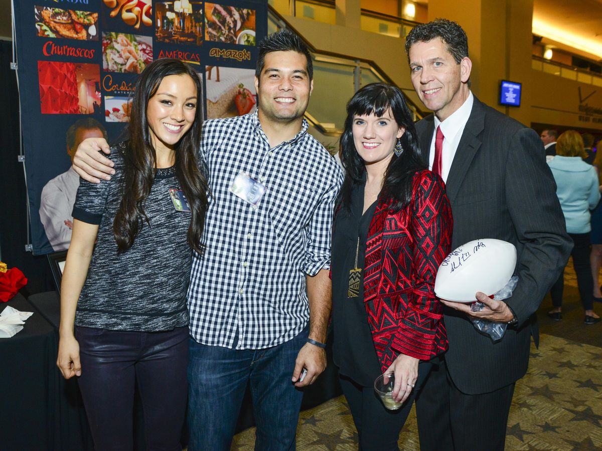 Keanna and Shiloh Keo, from left, Abigail Caudle and Joseph Thomas at ...