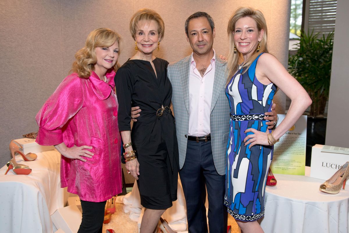 Kim Padgett, from left, Leisa Holland Nelson, Lucho's Hector Villarreal ...