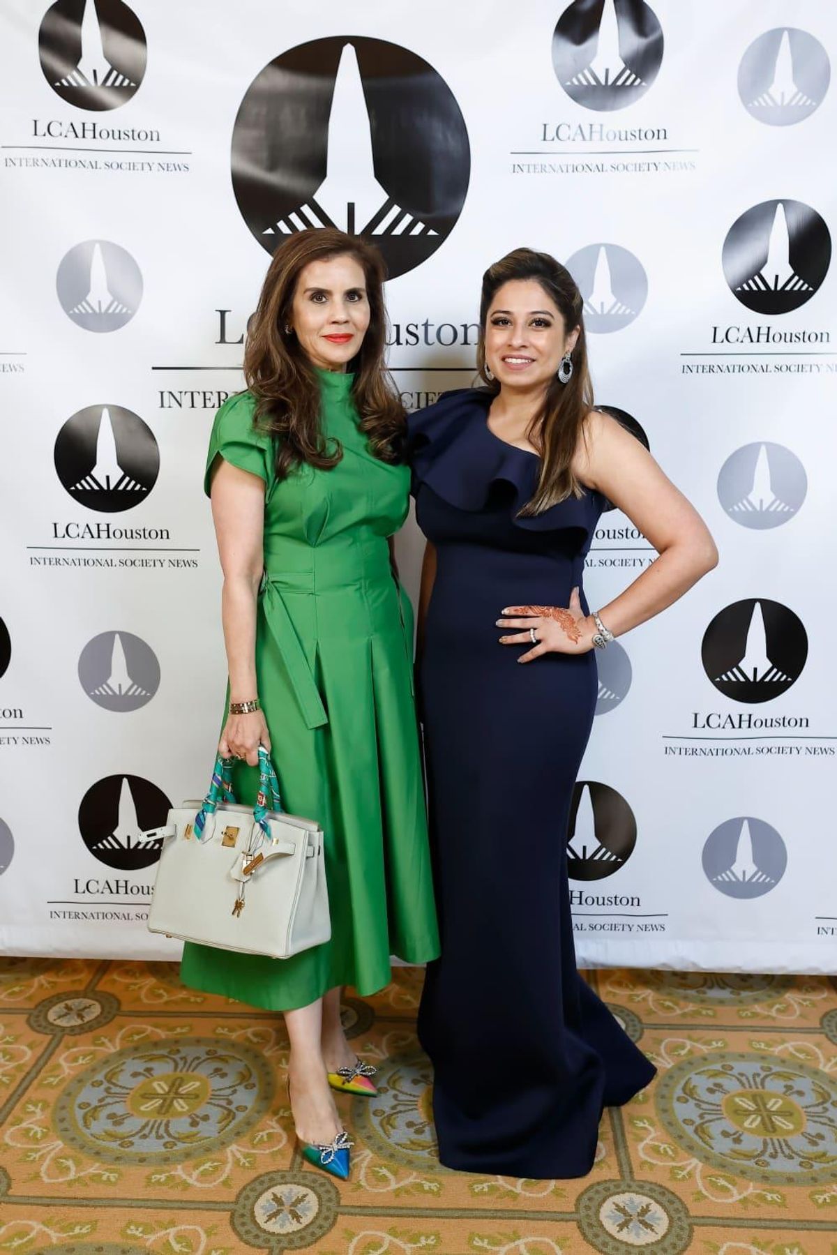 Azra Rauf with event co-chair Dr. Fabia Younus. - CultureMap Houston