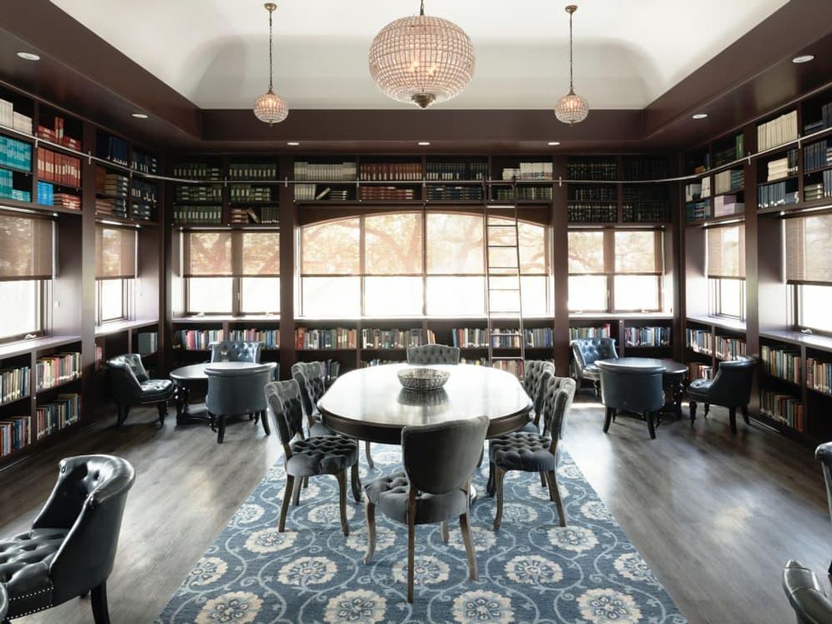 The Lovett Center's library. - CultureMap Houston