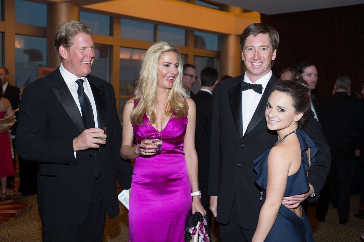 Lyle and Andrea Eastham, from left, John Isham and Jessica Bird ...