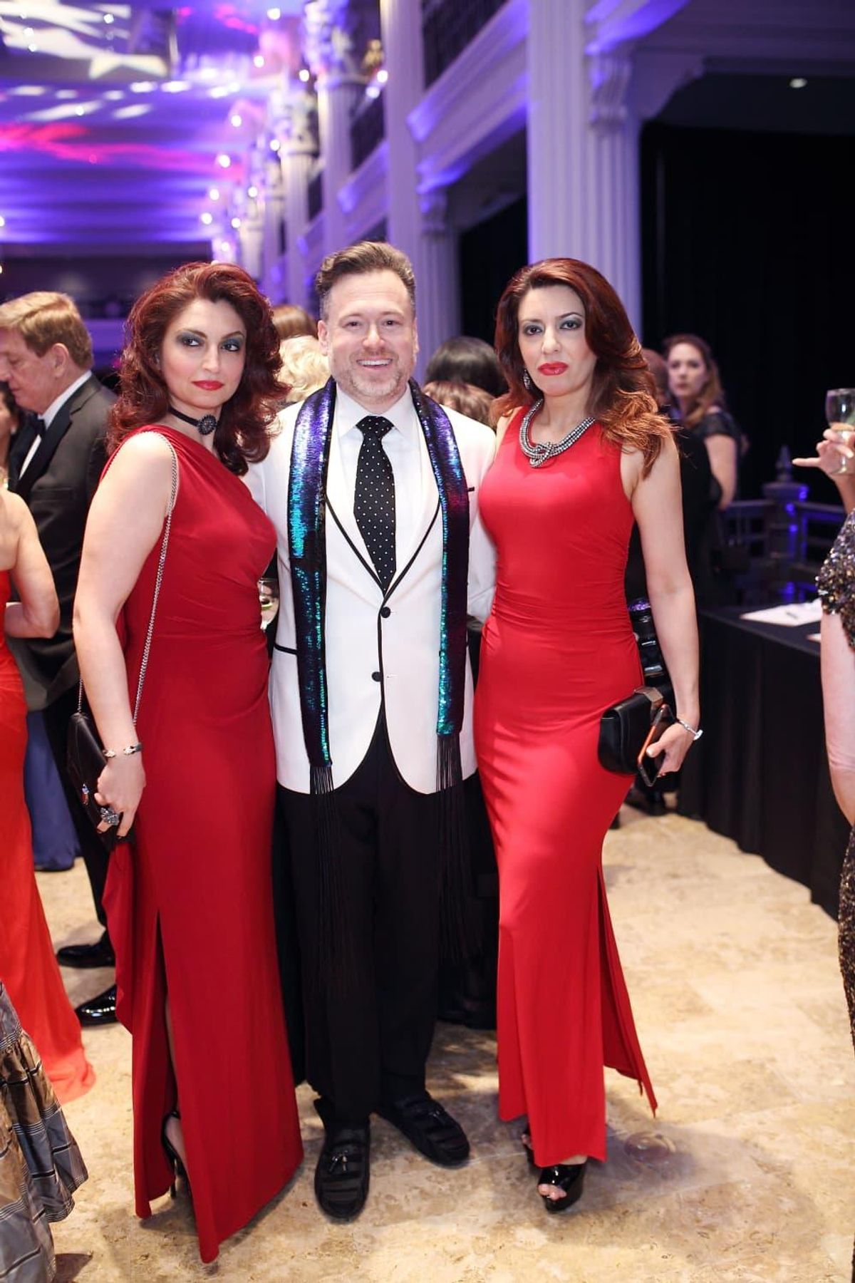 Mahzad Mohajer, Gregg Harrison, Parissa Mohajer. - CultureMap Houston