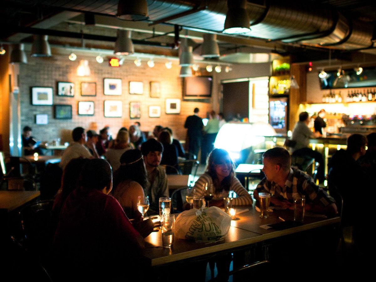 The MKT Bar at the Phoenicia downtown location is a popular gathering ...