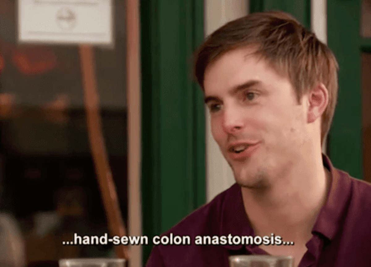 The pure delight with which Derek states, “Colo-rectal sounds super ...