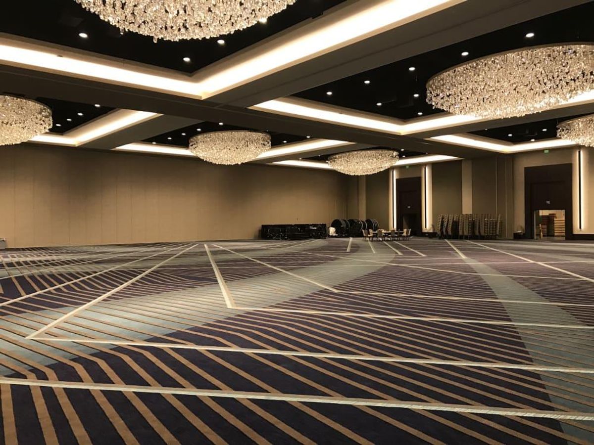 One-half of Houston's largest ballroom. - CultureMap Houston