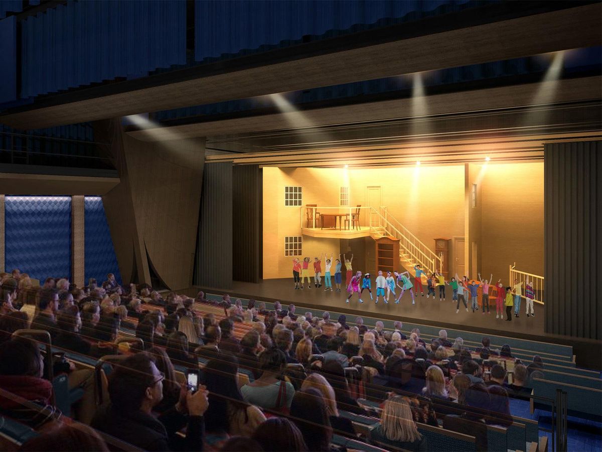 The large theater can seat up to 400 people. - CultureMap Houston