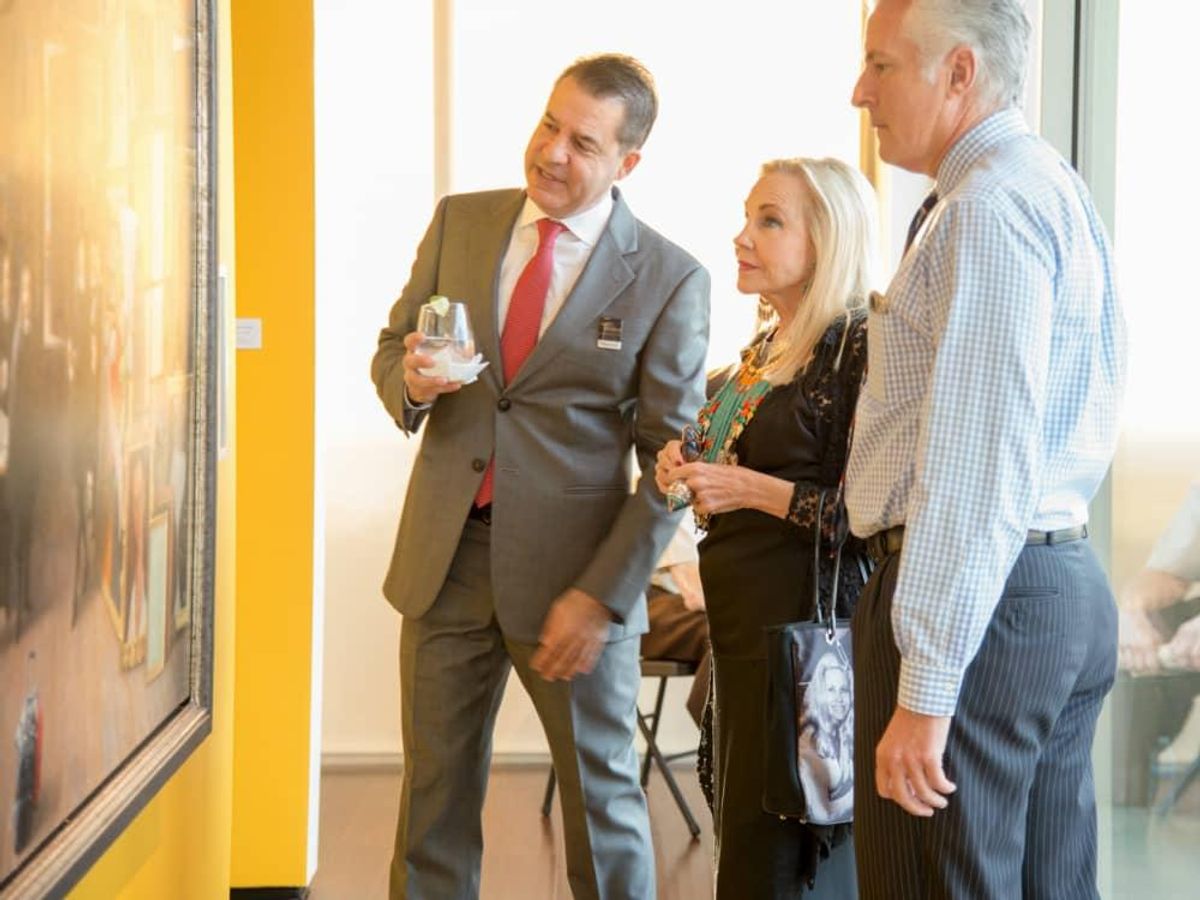 Mauricio Vallejo, Carolyn Farb, and Brian Spack. - CultureMap Houston