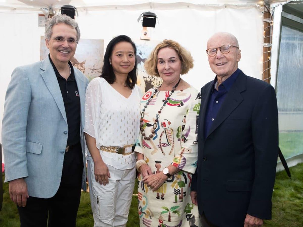 Dr. Ron DePinho, Dr. Lynda Chin, Barbara Hines, Gerald Hines ...