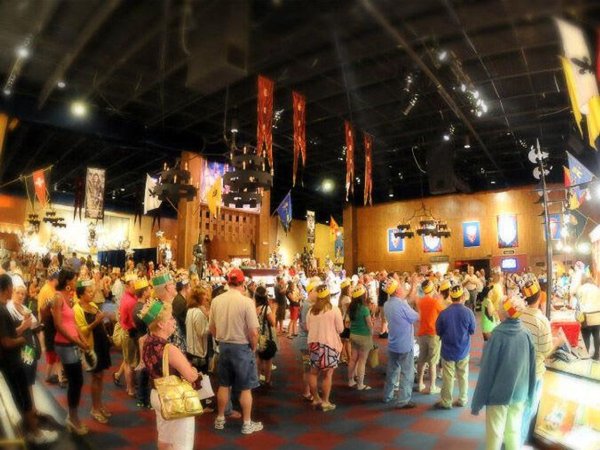 Medieval Times castle attracts a large crowd. - CultureMap Houston