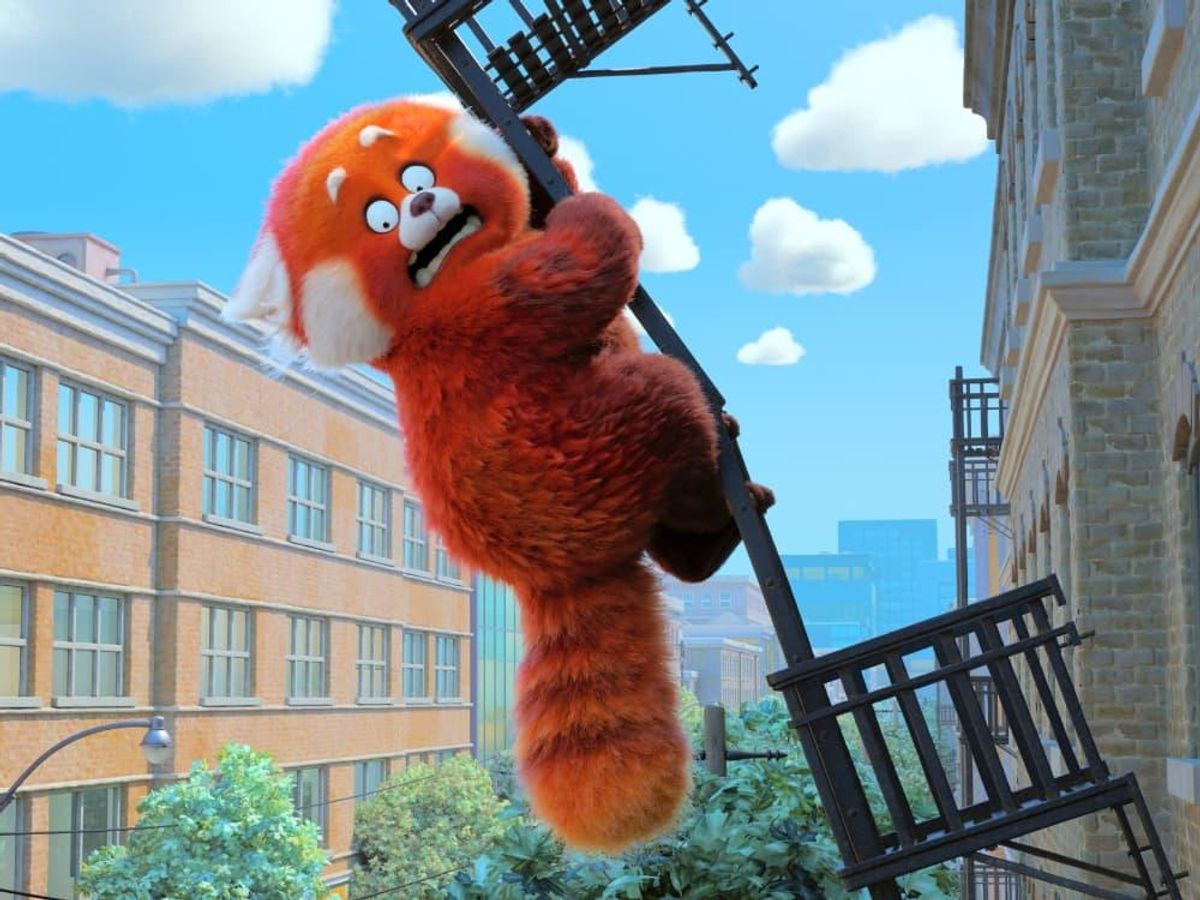 Mei (Rosalie Chiang) in red panda form in Turning Red. - CultureMap Houston
