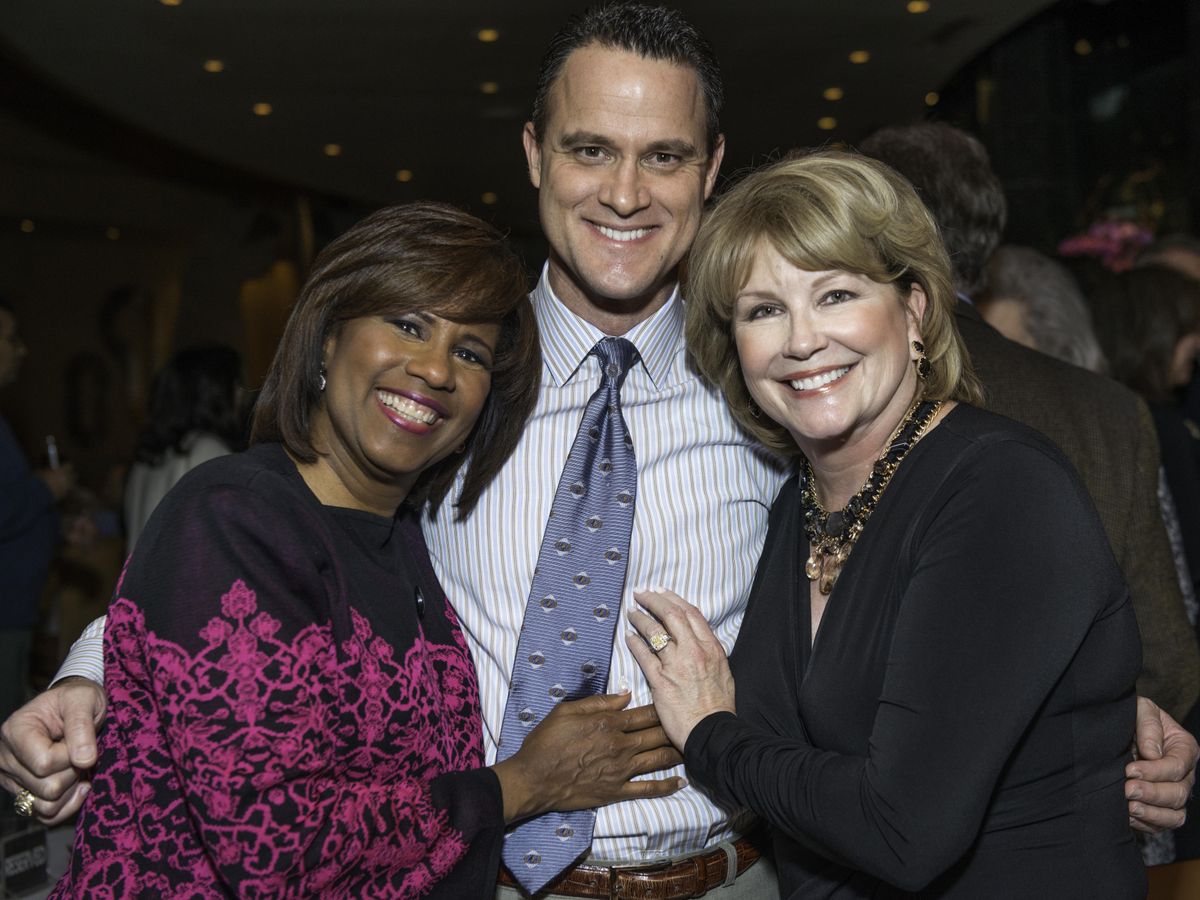 Melanie Lawson, left, Greg Bailey and Jan Carson. - CultureMap Houston