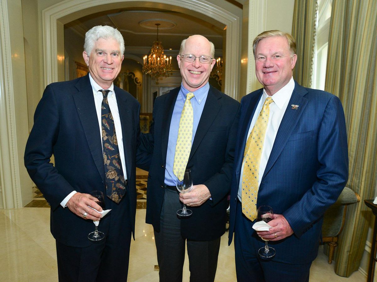 Steve Pouns, from left, Dr. Kevin Lally and Keith Mosing at the ...