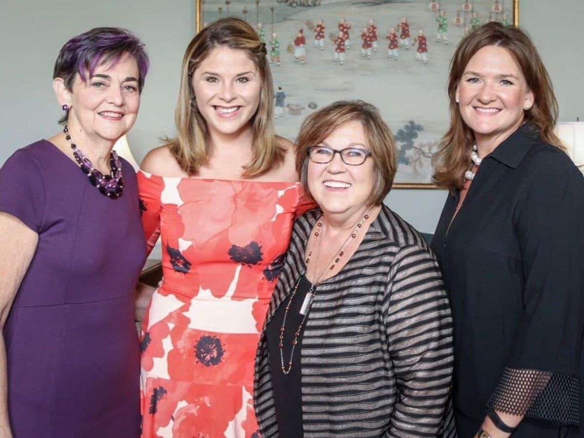 Gwen Emmett, Jenna Bush Hager, Susan Fordice, Heather Simpson ...