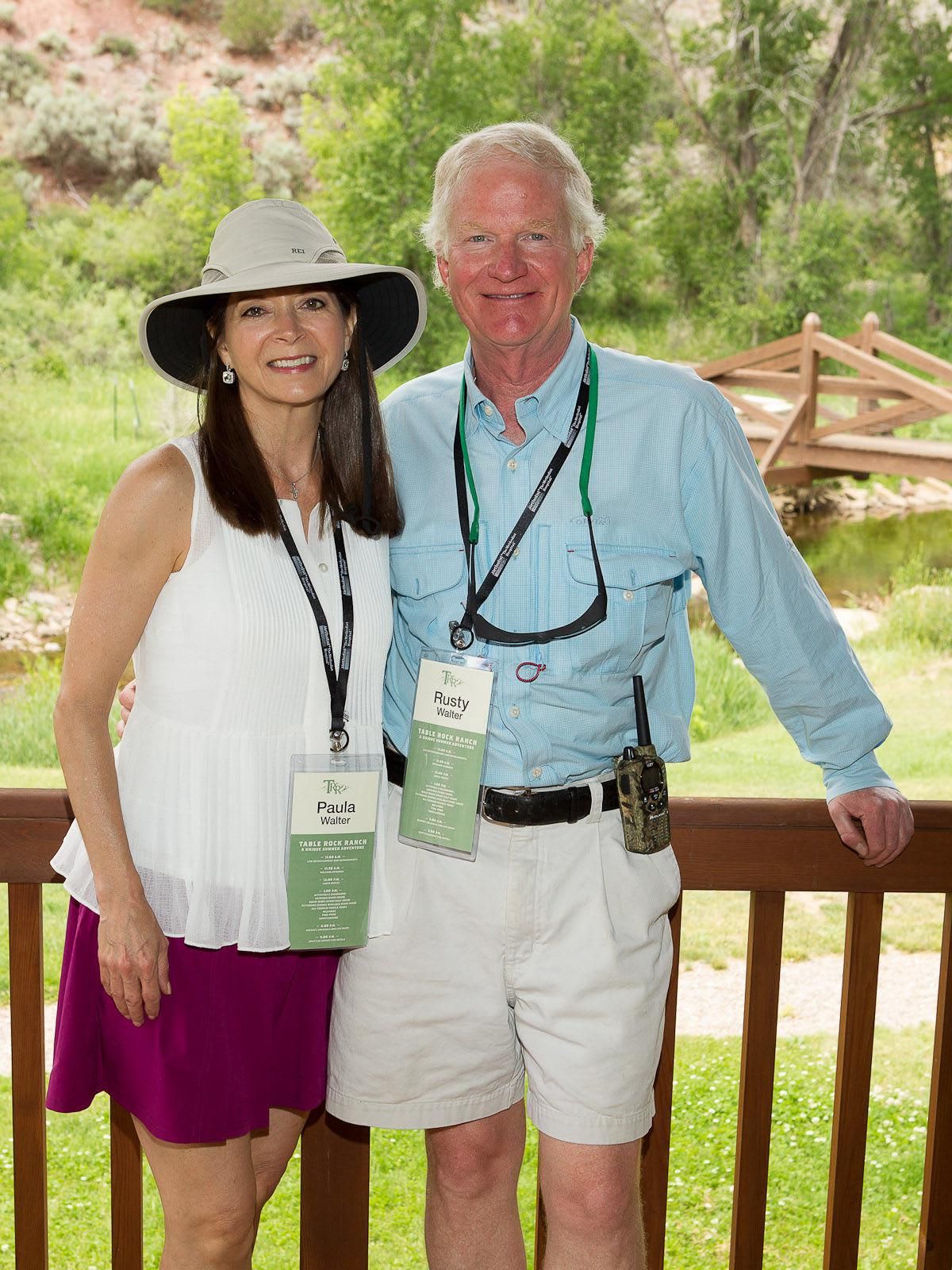 Paula and Rusty Walter at the Houston Methodist event at McCoy Ranch ...