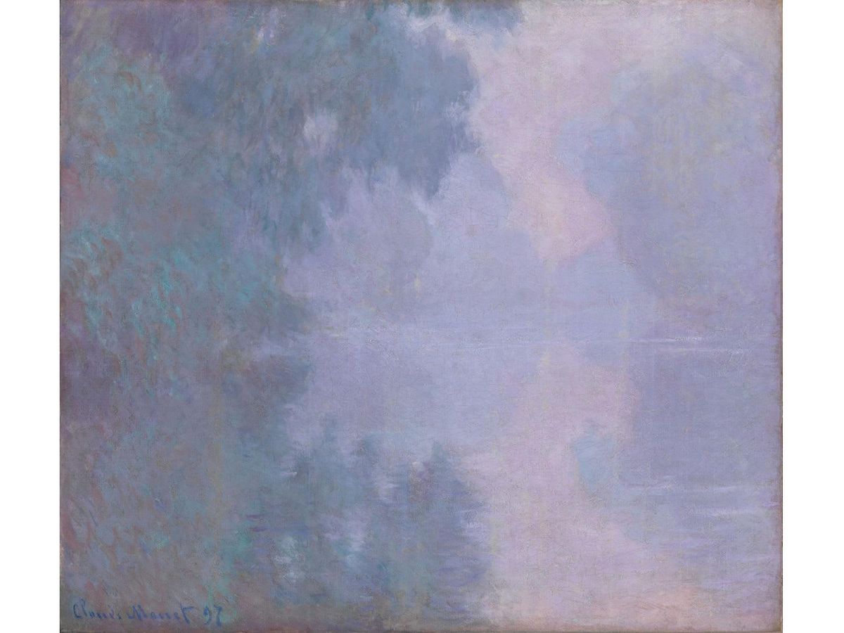 Claude Monet, Morning on the Seine, Giverny, 1897, oil on canvas, Mead ...