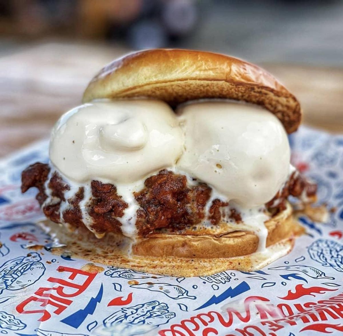 Behold the controversial sandwich. - CultureMap Houston