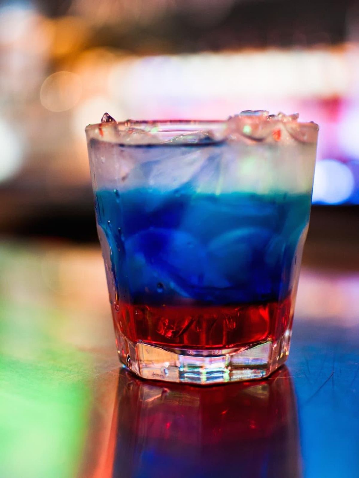 The Freedom cocktail at Midtown Barbeque is red, white, and blue ...