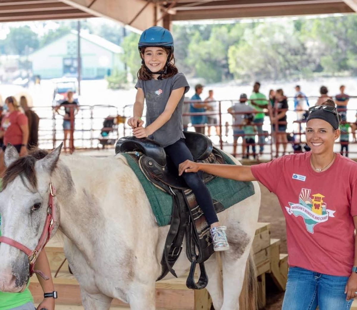 Campers can go horseback riding on the property's trails. - CultureMap ...