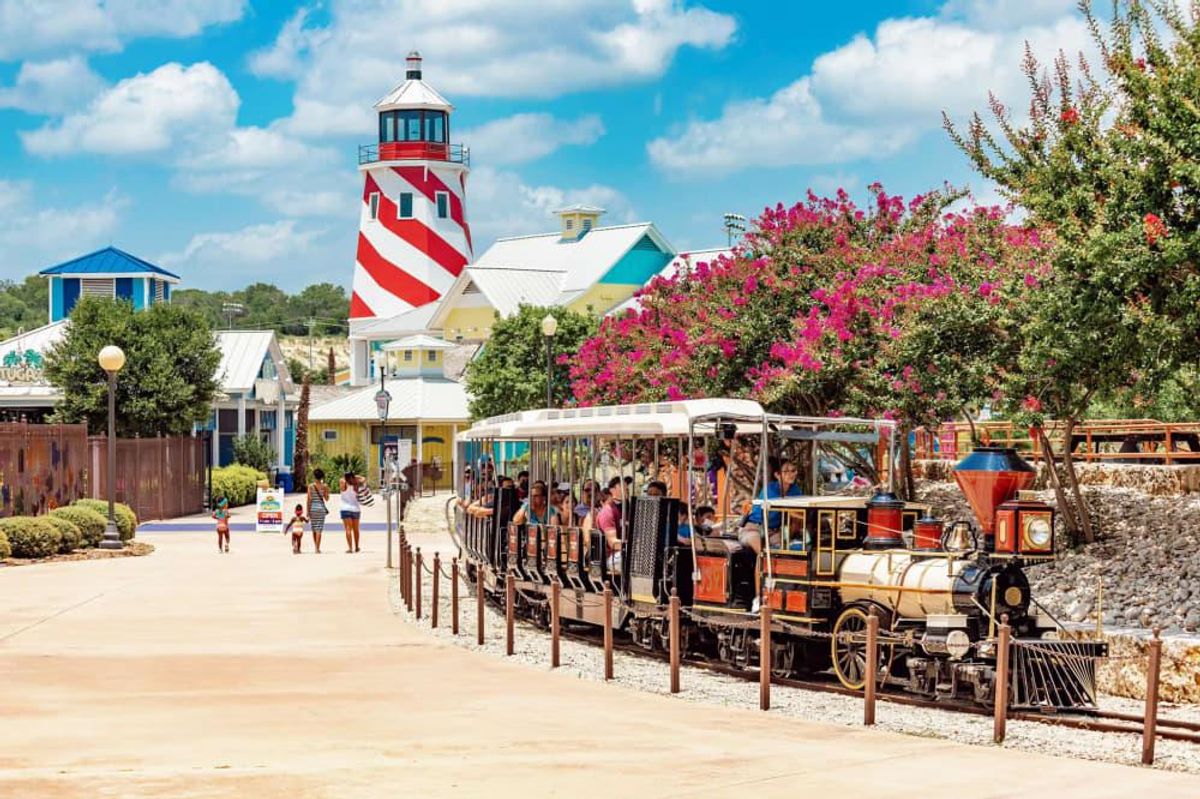 The Wonderland Express travels through five different regions of the ...