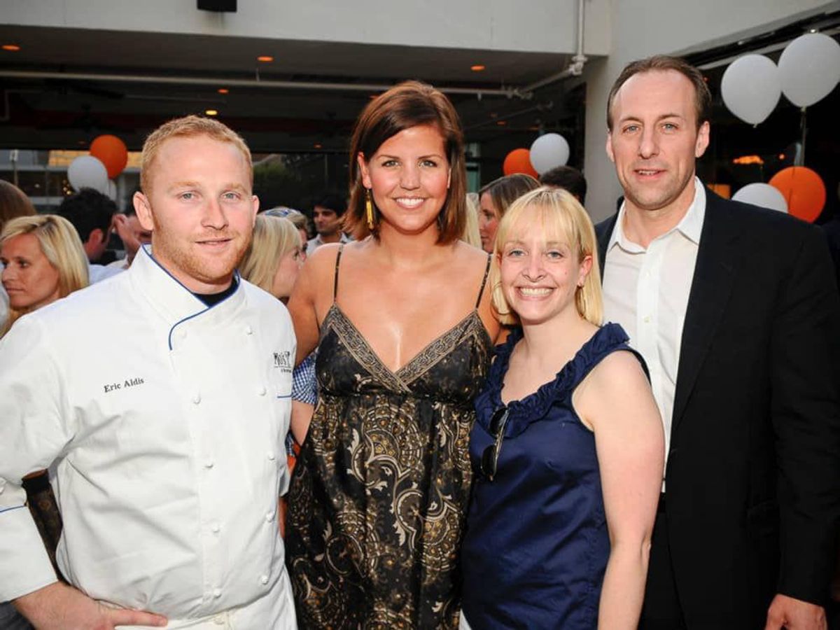 Chef Eric Aldis, from left, Jill Ford, Callie Parker and Johnny V at ...