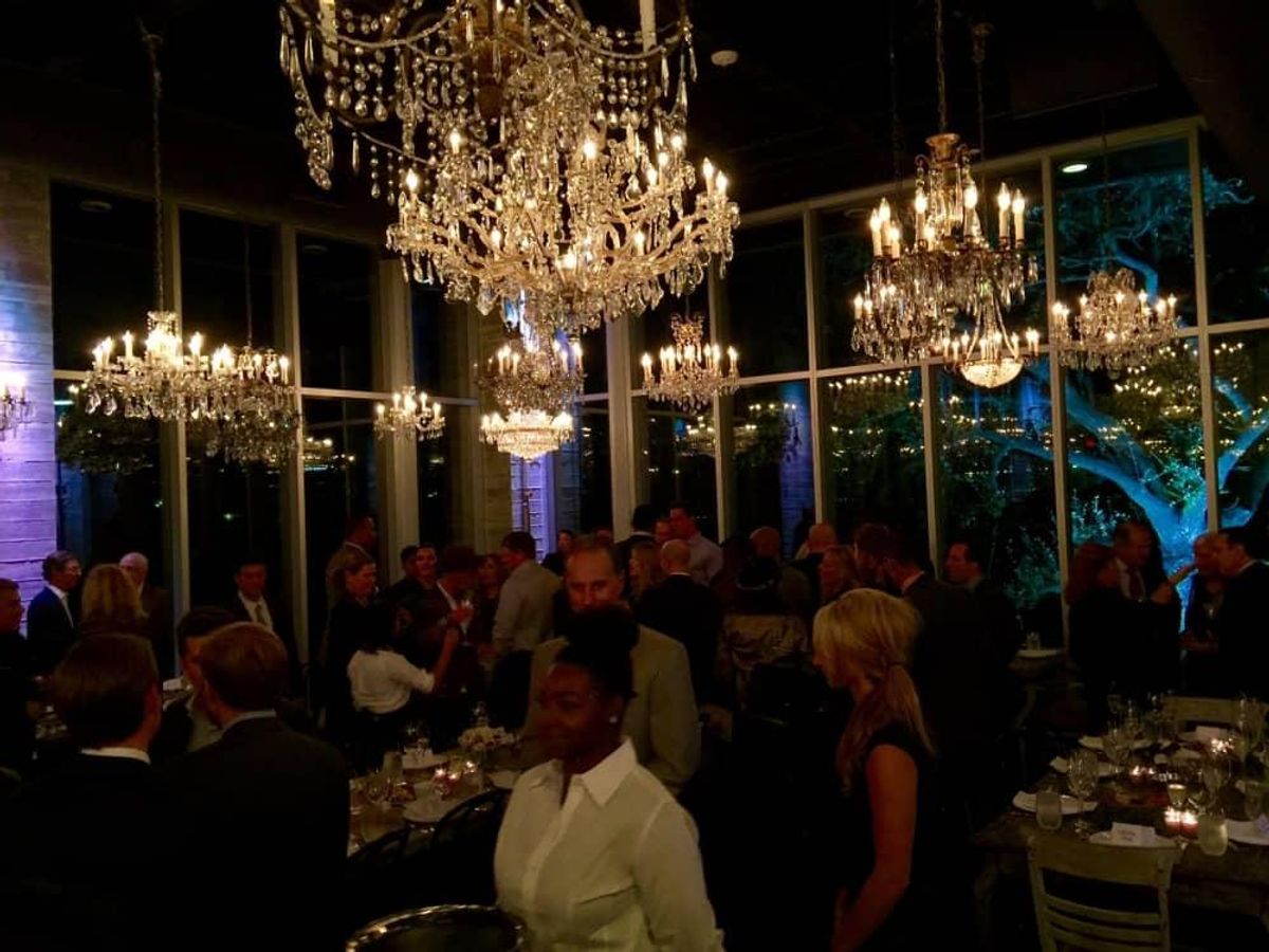 The Dunlavy was packed with partygoers and chandeliers. - CultureMap ...