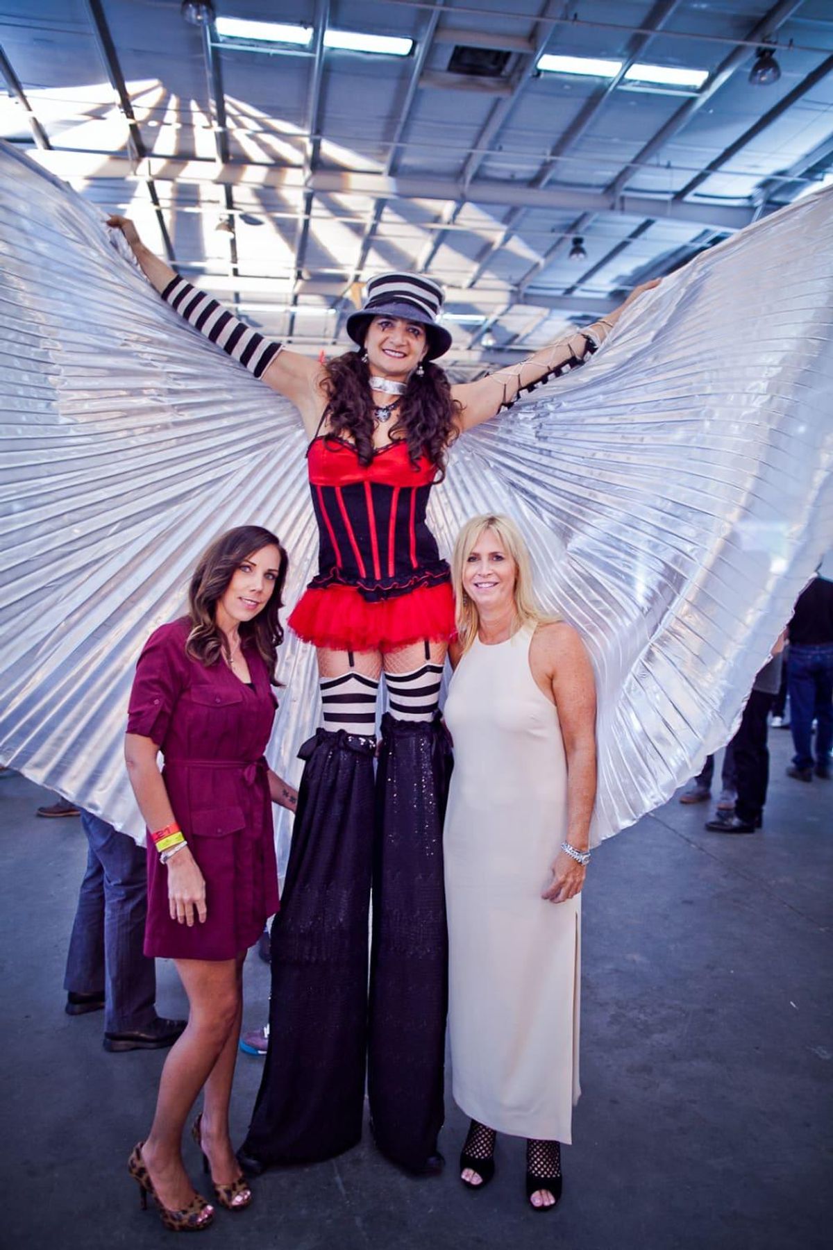 Lisa Appleby, Cirque Noir performer, Lauren Valentino. - CultureMap Houston