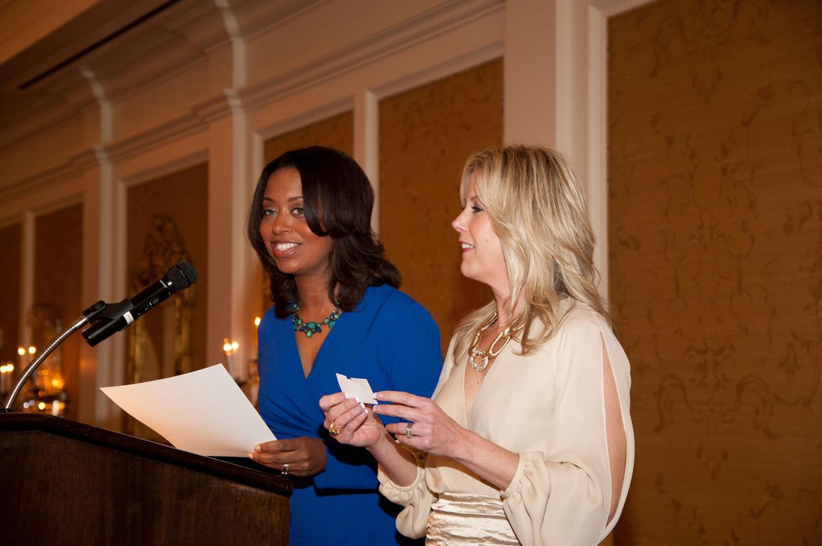 Luncheon emcee Melinda Spaulding, left, and luncheon chair Dawn ...