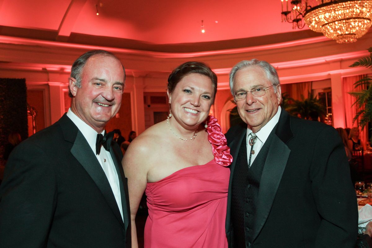 Steve Lindley, left, Melissa King and Barry Lewis. - CultureMap Houston