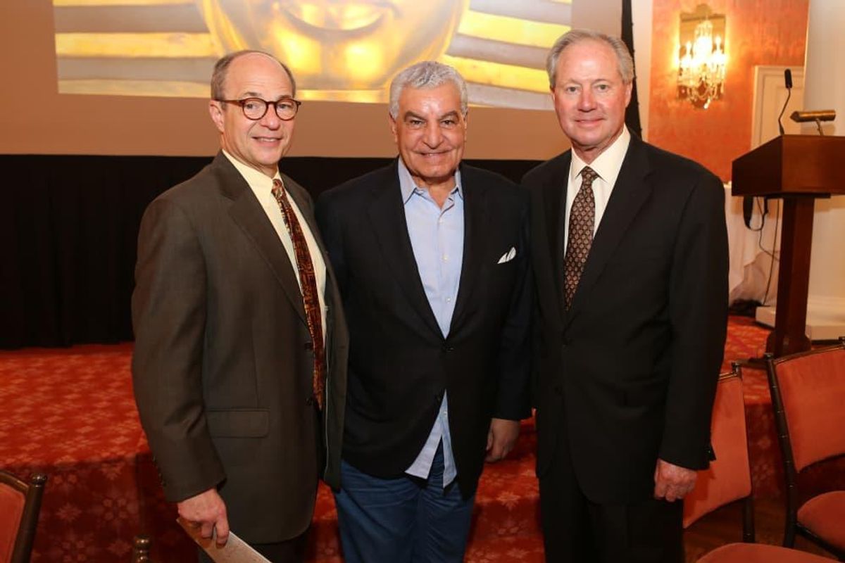 Sam Stubbs, famed archeologist Zahi Hawass, Ernie Cockrell ...