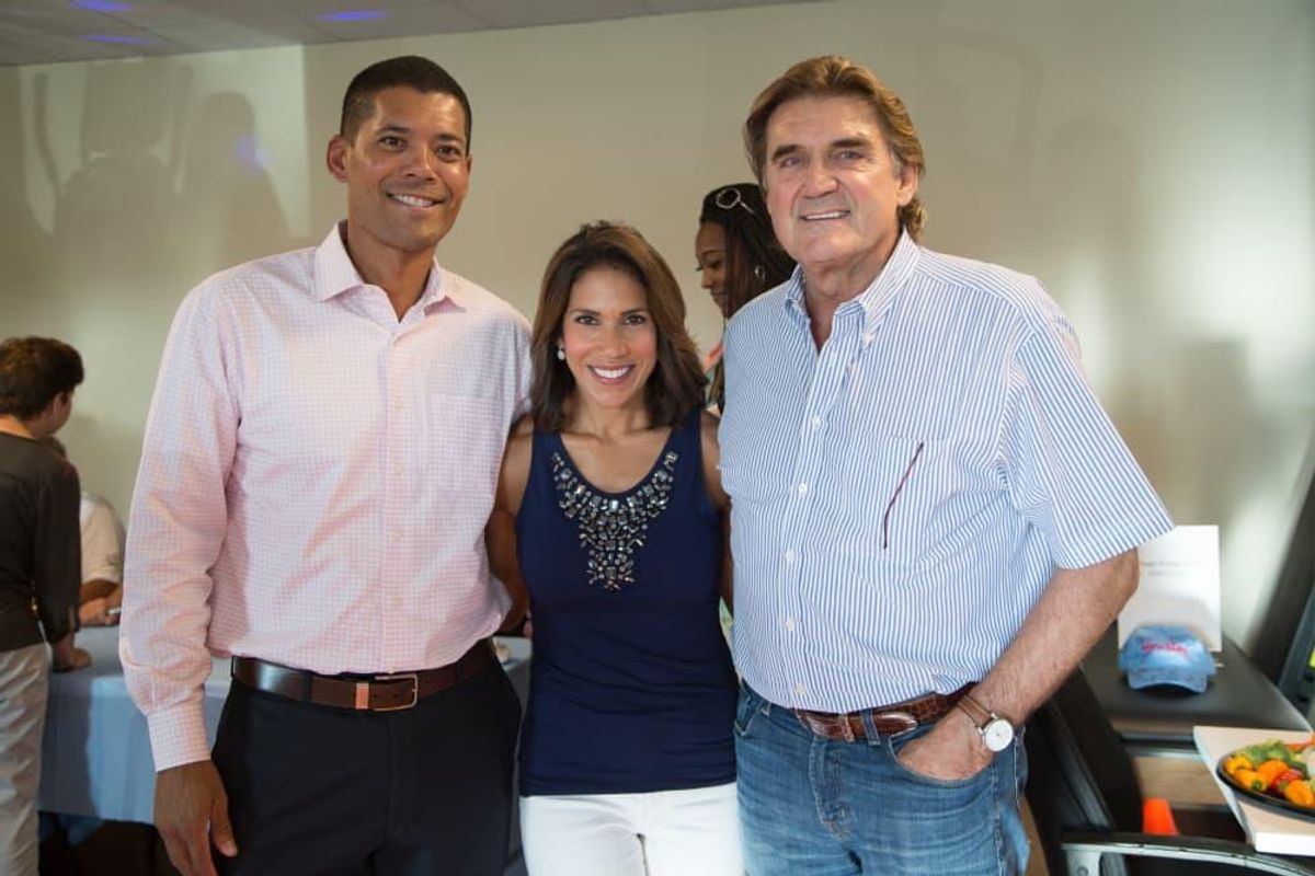 Dr. Wayne Franklin, Rachel McNeil, Dan Pastorini. - CultureMap Houston