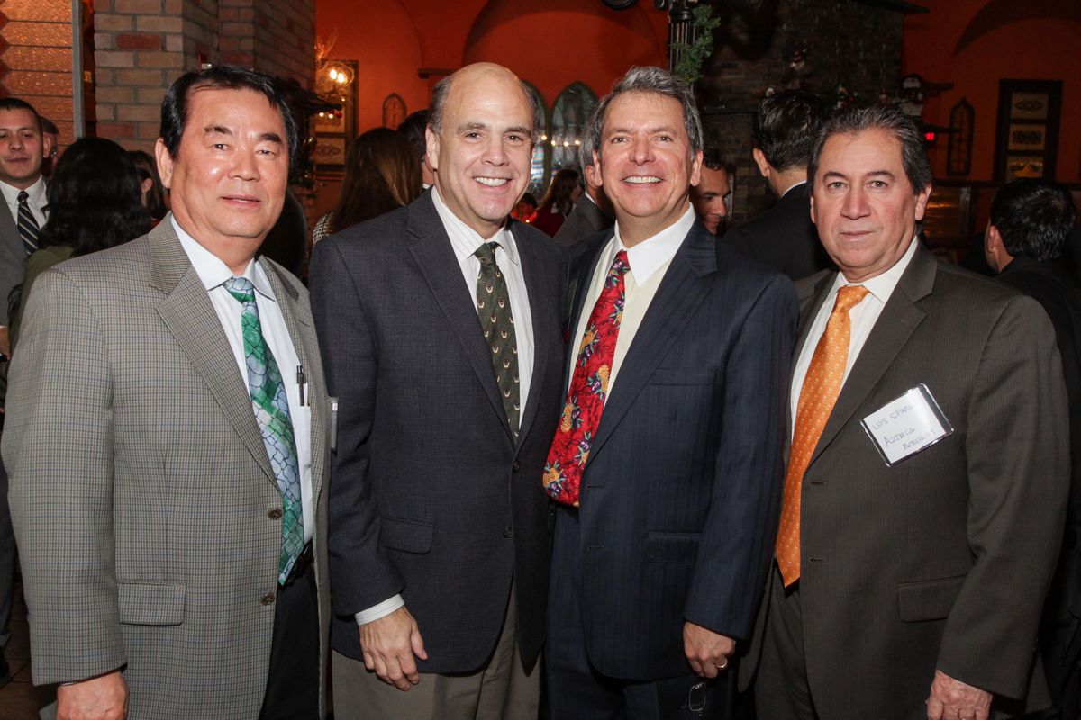 Jason Yoo, from left, Bob Borochoff, Roland Garcia and Luis Spinola ...