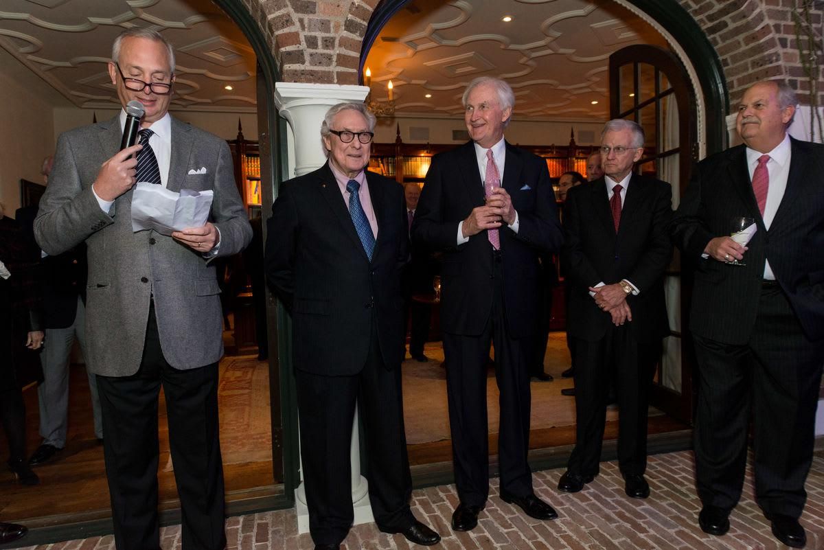 Bobby Tudor, from left, with honorees Dr. Bud Frazier, John Riley ...