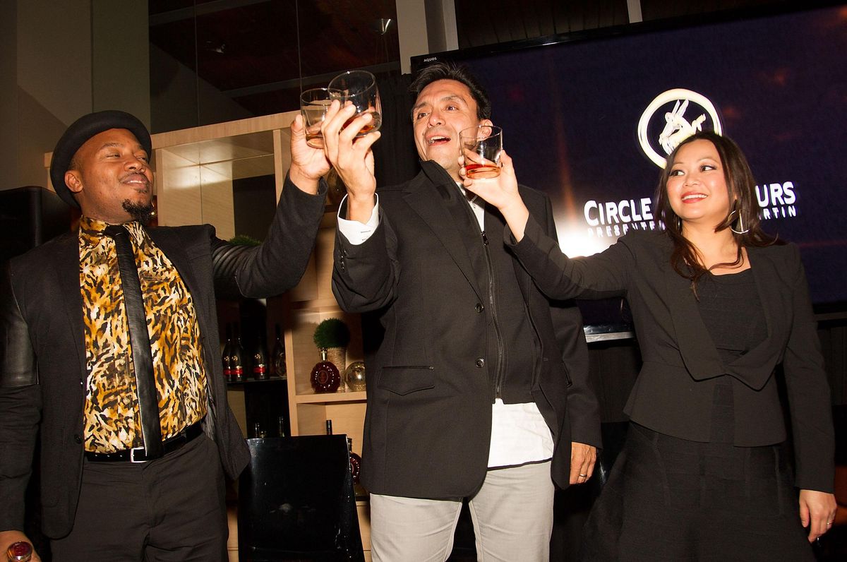 Cheers to the Houston Rémy Martin Centaurs — Harrison Guy, from left ...